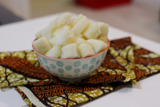 Dés de Manioc cuit trempés - Alice Pégie Cuisine