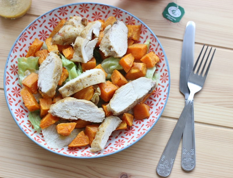 Salade de poulet et patate douce - Alice Pégie Cuisine