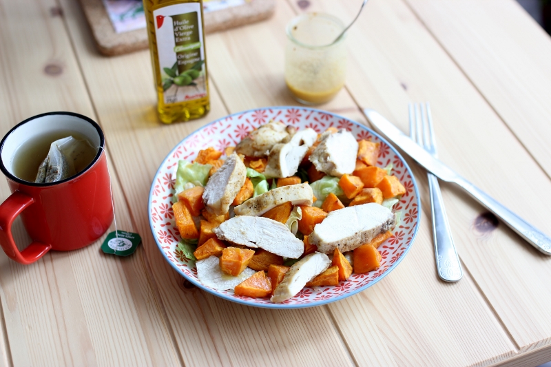 Salade de poulet et patate douce - Alice Pégie Cuisine